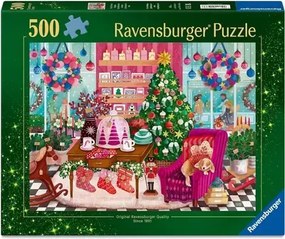 RAVENSBURGER Puzzle Vánoční obchod / 500 dílků
