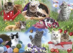 GIBSONS Puzzle Skládáme spolu: Kočky / 12 dílků