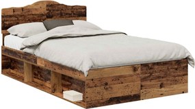 Rám postele Staré dřevo 120 x 190 cm Masivní borové dřevo 3412932