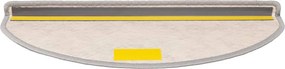 Samolepicí rohože na schody Sisal-Look 30 ks 65x21x4 cm Platina 3365870
