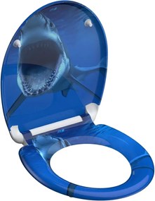 Eisl Sanitär WC prkénko Duroplast Soft Close Blue Shark 82371