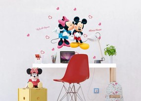 Dětská samolepka na zeď Disney Mickey a Minnie | 65 x 85 cm | DDK882