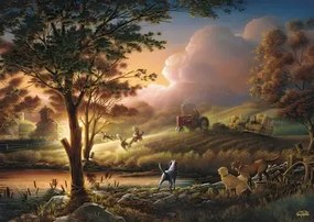 SCHMIDT Puzzle Zlaté slunce nad poli / 1000 dílků / od 12 let