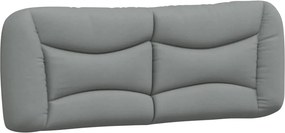 Postel s matrací Hvar světle šedá 120 x 200 cm textil 3208520
