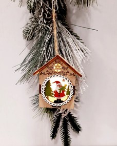 Vánoční dekorace - svítící domeček čislo: 6