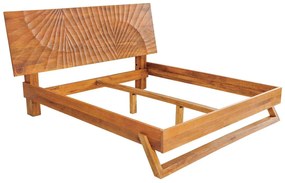 Designová postel Shayla 180 x 200 cm hnědé mango