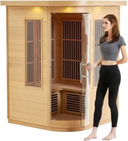 Far Infrared Wooden Sauna Room Domácí sauna Spa pro 2 osoby 1850 W