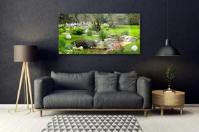 akrylový obraz Zahra Strom Květiny Příroda 120x60 cm
