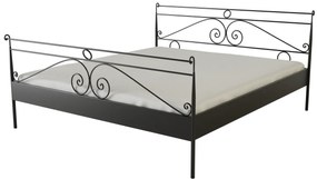Nábytek ATIKA s.r.o. Kovová postel ARABELA Povrchová úprava: stříbrná RAL 9006, Rozměr: 160 x 200 cm