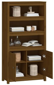 Skříň highboard medově hnědá 80 x 35 x 154 cm masivní borovice,  823522