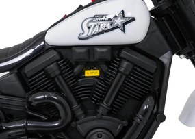 Elektrická motorka STAR bílá