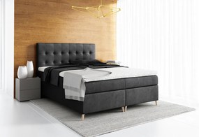 Čalouněná postel boxspring AVANTI + topper, 120x200, jasmine 100
