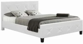 Postel Bruna bílá ekokůže, Velikost postele 160x200 0