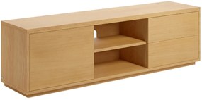 Dubový TV stolek Kave Home Abilen 150 x 36 cm