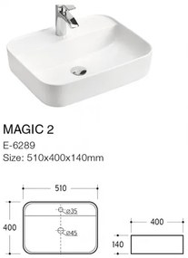 Koupelnová sestava PLATINUM umyvadlo: s umyvadlem MAGIC WHITE 50