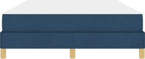 Postel s boxspringem s matrací Modrá 160 x 200 cm textil 3398583