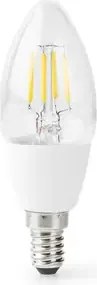 Nedis SmartLife LED žárovka / Wi-Fi / E14 / 400 lm / 5 W / Teplá bílá