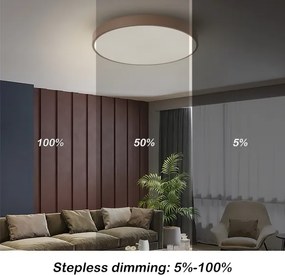 Brilagi - LED Stm stropní svítidlo POOL LED/60W/230V 3000-6000K 50 cm hnědá+DO