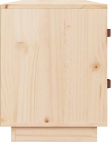 vidaXL Lavice s botníkem 100 x 34 x 45 cm masivní borové dřevo [820177] Barva: Černá