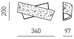 Gea Luce CAMILLA A P oro - Nástěnné svítidlo CAMILLA 2xE14/28W/230V 34 cm zlatá