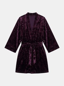 Sinsay - Jednobarevný kimono župan - burgundy