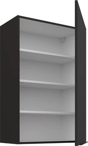 ARIA cc | horní skříňka 60 G-90 1F policová | 60 cm | VYSOKÁ | ANTI FINGERPRINT povrch | černá