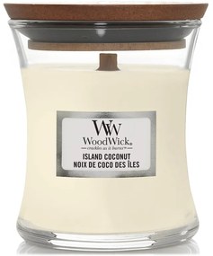 WoodWick – svíčka Island Coconut (Kokosový ostrov) Velikost: střední 275 g