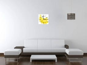 Gario Obraz s hodinami Banány Rozměry: 40 x 40 cm