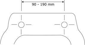 Černé WC sedátko se snadným zavíráním Wenko Armonia, 44,5 x 37 cm