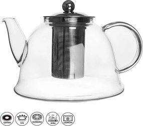 Skleněná konvice se sítkem ZOJA 1,65 l