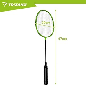 Badmintonová sada v pouzdře - 8 dílů Trizand
