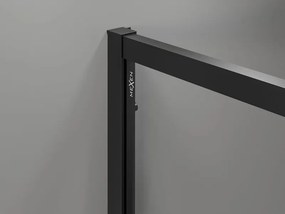 Mexen Exo sprchové dveře otočné 150 cm, transparentní, černé - 819-150-000-70-00