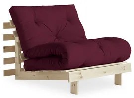 sofa ROOT by Karup - 90*200 cm raw (bezbarvé) + futon bordeaux 710
