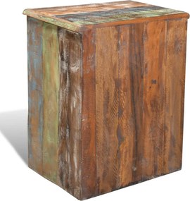 vidaXL Koncový stolek s 1 zásuvkou a dvířky recyklované dřevo [240950]