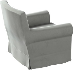Potah na křeslo IKEA Ektorp Jennylund barva šedá látka lesklé, sametová