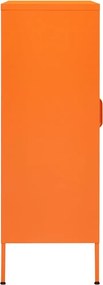 Úložná skříň oranžová 80 x 35 x 101,5 cm ocel 336174