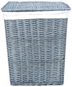 TZB Proutěný koš na prádlo - šedý 114 L