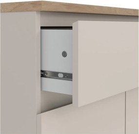 Krémová komoda 80x100x40 cm Naia – Tvilum