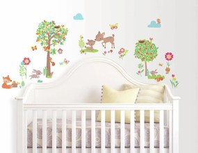 York Wallcoverings Dětské samolepky na stěnu LESNÍ STVOŘENÍ