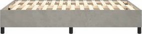 Rám postele s boxspringem světle šedá 120 x 200 cm samet 3121108