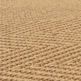 Oboustranný/ručně tkaný jutový koberec v přírodní barvě 200x290 cm Bordo Herringbone Linen – Asiatic Carpets