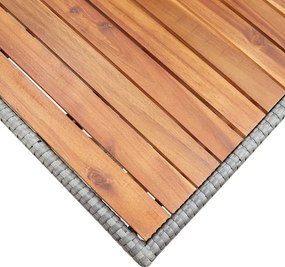 vidaXL Zahradní stůl 120 x 70 x 66 cm masivní akáciové dřevo [316586] Barva: Šedá