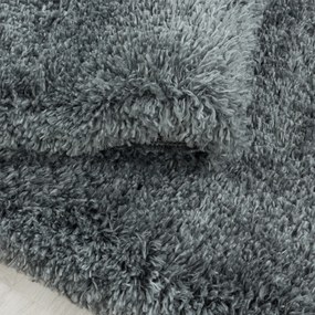 Ayyildiz koberce Kusový koberec Fluffy Shaggy 3500 light grey kruh - 80x80 (průměr) kruh cm