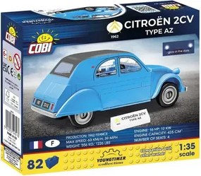 COBI 24511 Citroën 2CV typ AZ (1962) / 82 dílů / 1:35 / od 6 let