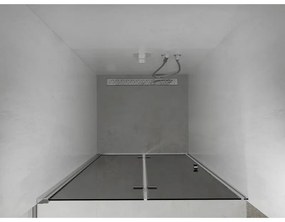 Mexen Lima skládací sprchové dveře 110 cm, Grafitově černá, Chromovaná - 856-110-000-01-40