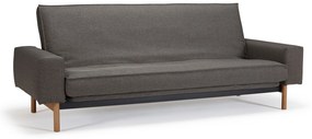 INNOVATION - Rozkládací sedačka MIMER tmavě šedá - snímatelný potah
