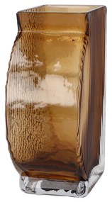 Goebel Designová váza Smoky Amber, jantarová, sklo