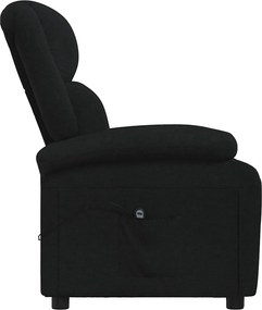 Elektrické polohovací křeslo černé textil 3098355