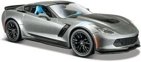 Kovový model maisto 2017 corvette grand sport, metal šedá