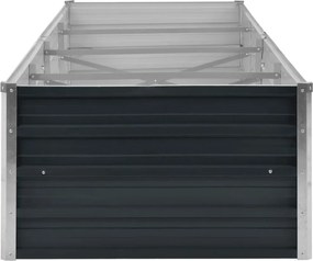 vidaXL Vyvýšený záhon 320 x 80 x 45 cm pozinkovaná ocel [45729] Barva: antracitová